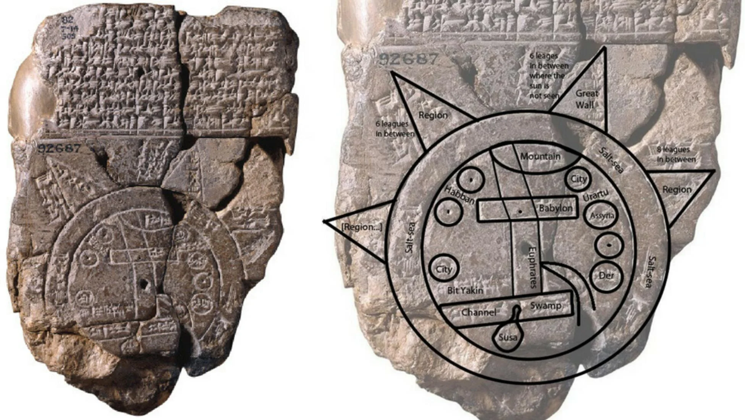 Babylonian Map of the World Shows the Location of Noah's Ark